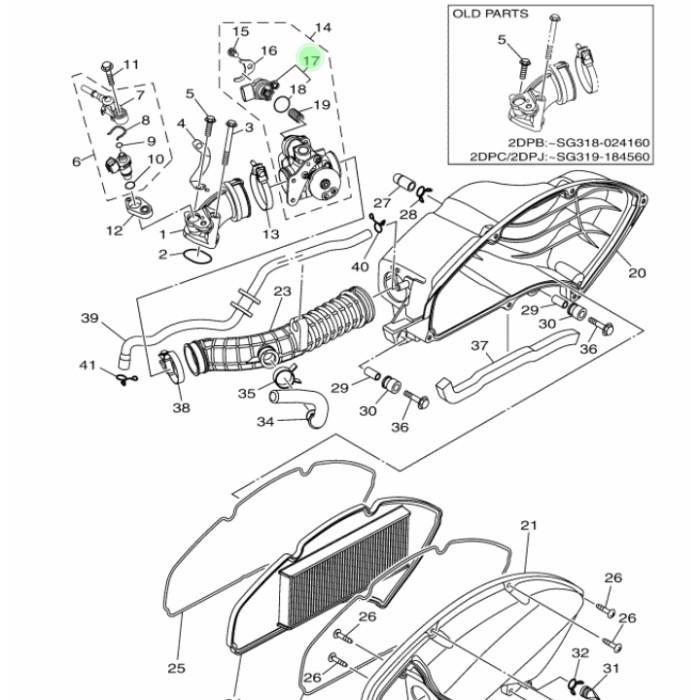 เซ็นเซอร์มอเตอร์สเต็ป ISC TPS Yamaha Nmax N-MAX Original 2DP-H5801-00 ...