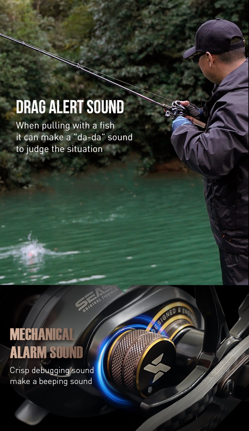 Seasir REPEATER รอกคันเบ็ดตกปลา คาร์บอน ทองเหลือง น้ําหนักเบา 179 กรัม สําหรับตกปลาช่อน เบส ไพค์ ...