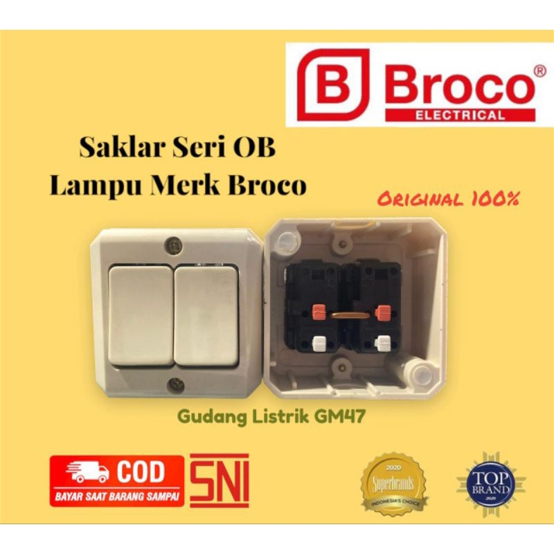 Broco OB SERIES SWITCH / BROCO CREAM DOUBLE SWITCH 16220 / ใหม่ GEE ...