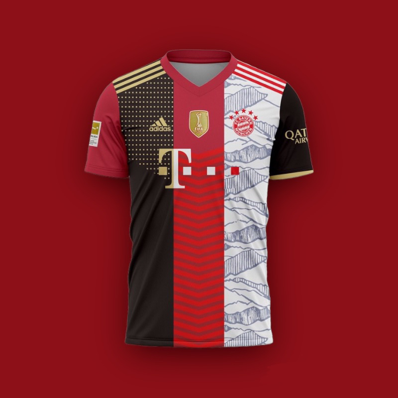 Jersey Bayern Mun.chen Home Away 3rd 2021 2022 Mashup Combine ฟรี ...
