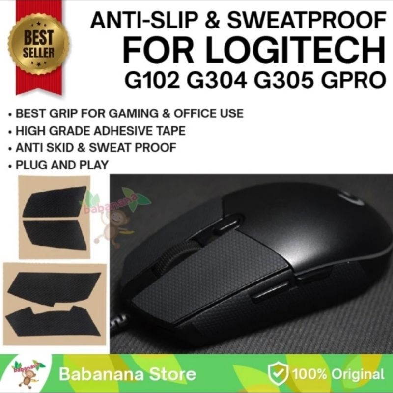 สติกเกอร์ กันลื่น ป้องกันเหงื่อ สําหรับติดตกแต่งเมาส์ Logitech G102 G304 G305 GPRO | Shopee Thailand