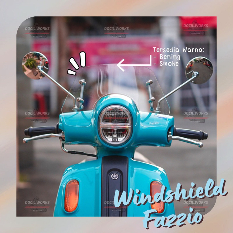 Fazzio กระจกบังลม Fazzio visor Fazzio bracket Fazzio 3 mali หนา ...