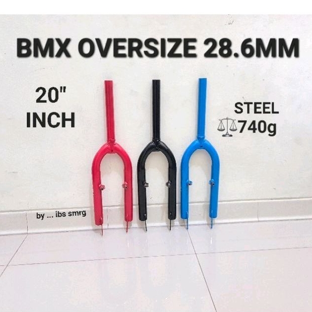 FORK 20 นิ้วจักรยาน BMX MINI รุ่น OS FORK OVS OVERSIZE จักรยาน KID FORK STEEL MATERIAL IRON FORK ...