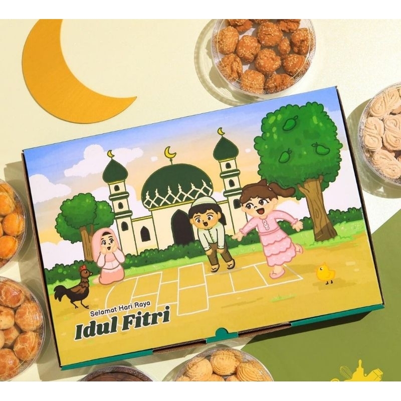 Eid hampers Box/Eid Cookies Box/Eid พัสดุ Box/Eid packaging/Cake Box ...