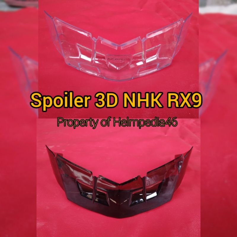 ล่าสุด NHK RX9 RX 9 3D SPOILER | Darksmoke AND CLEAR ฟรี 3M JUST INSTALL | Shopee Thailand