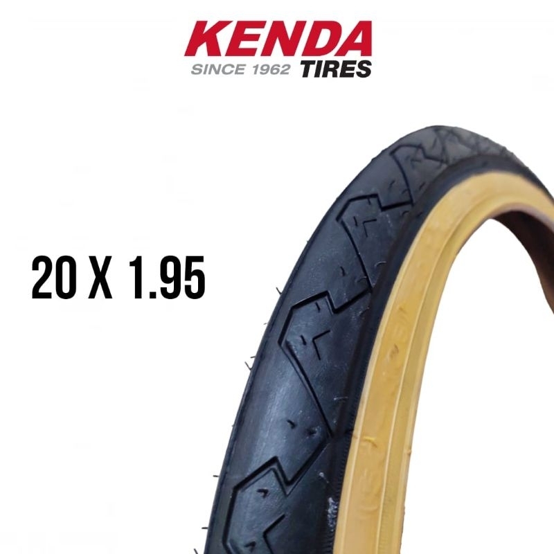 Kenda ยางนอก 20 x 1.95 ผนังสีน้ําตาล 406 20x1.95 195 20 บริสุทธิ์สําหรับ BMX Seli จักรยานพับ ...