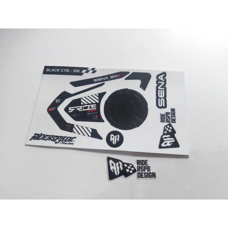 สติกเกอร์ CYB 30K - STICKER DECAL SKIN COVER GARSKIN INTERCOM SENA 30K ...