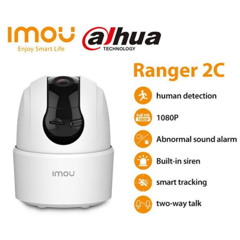 Imou Ranger 2C 2MP IP Cam ไร้สาย PTZ กล้องวงจรปิดแพคเกจ Wifi Dahua ...
