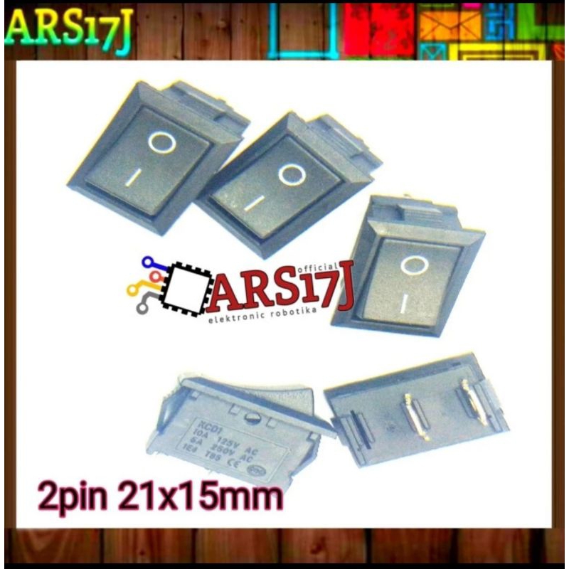 สวิตช์ 2pin ขนาด 21x15 มม. | Shopee Thailand