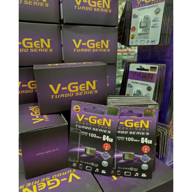 Micro Sd V-Gen 64gb class 10 ความเร็ว 100mbps รับประกัน V-Gen อย่างเป็น ...