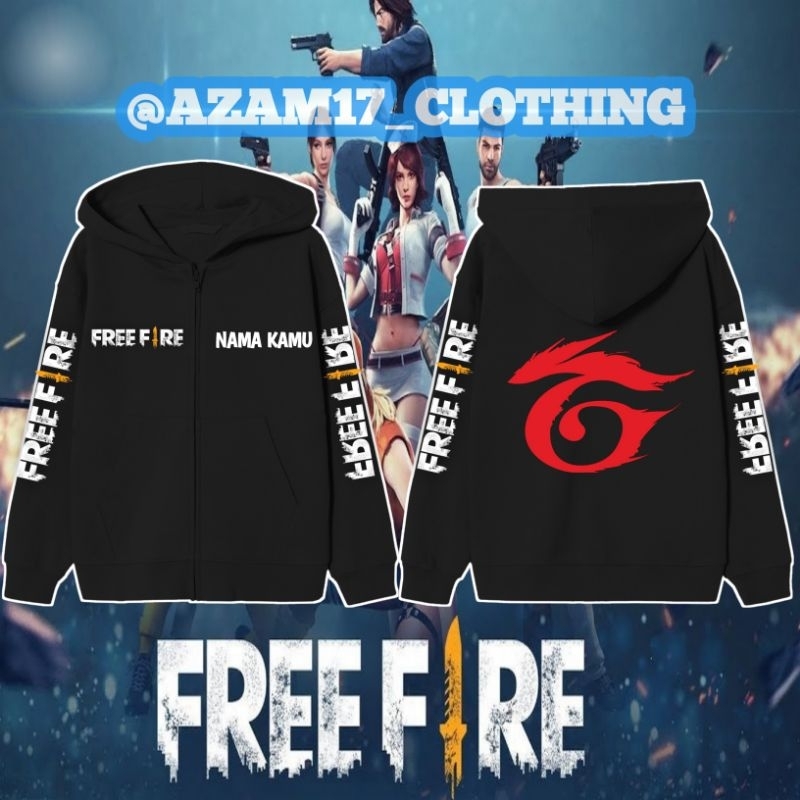 Garena Free Fire Children& 39;s Zipper Hoodie Jacket สามารถขอชื่อเพิ่ม ...