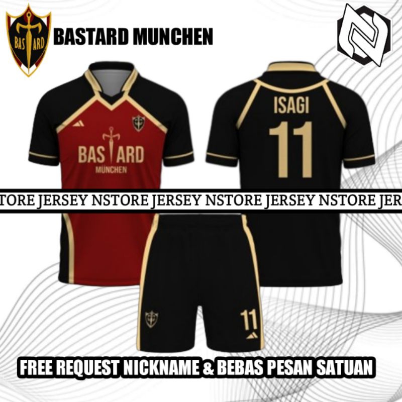 เสื้อกีฬาคอสเพลย์ การ์ตูนอนิเมะมังงะ Bastard Munich Munchen HOME AWAY ...