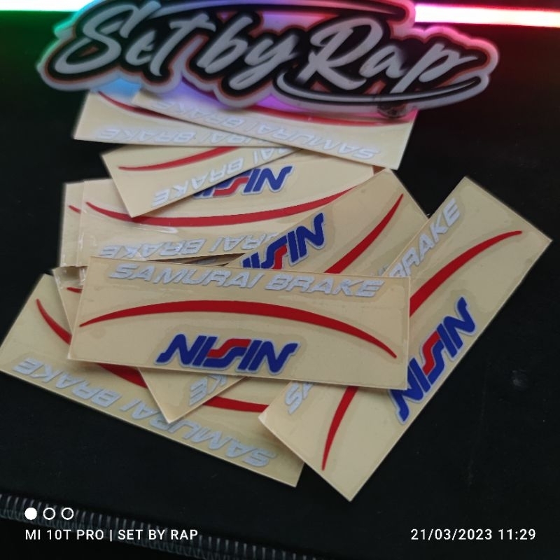 Nissin samurai kutting Sticker คล้ายกับต้นฉบับ | Shopee Thailand
