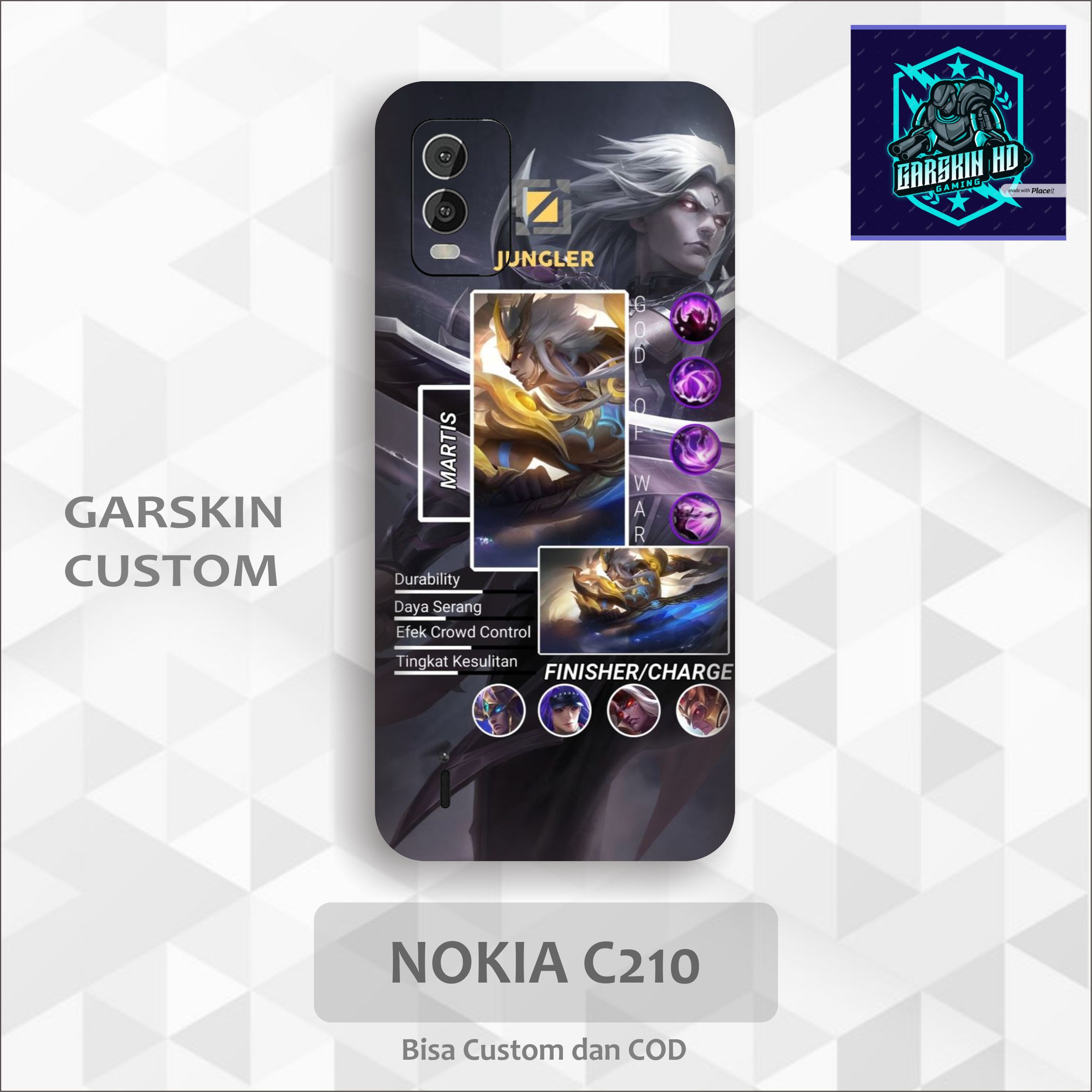 Garskin Sticker Nokia C210 เลือกหลากหลายได้ 2 ชิ้น | Shopee Thailand