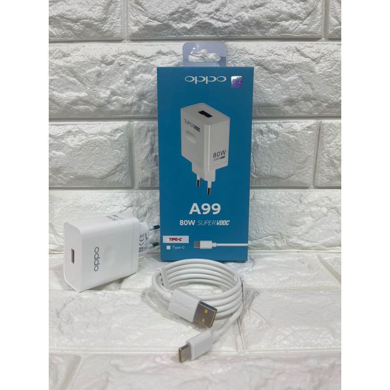 เครื่องชาร์จของแท้ 100% Oppo A99 & A98 5G 80W อะแดปเตอร์แปลงไฟ Super ...