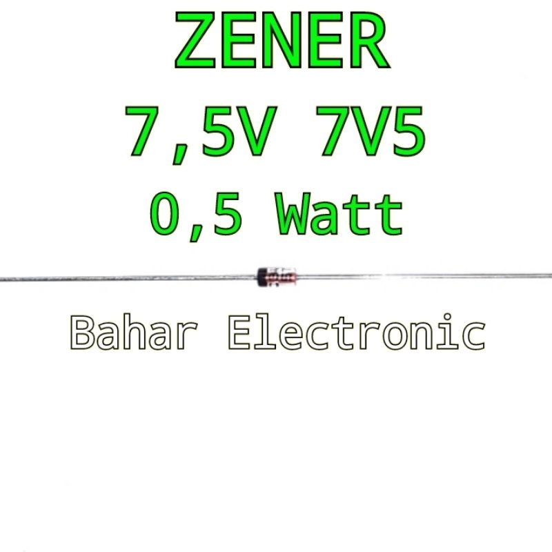 Zener Diode 7,5V 7V5 0.5W ต่อ 2 เมล็ด | Shopee Thailand