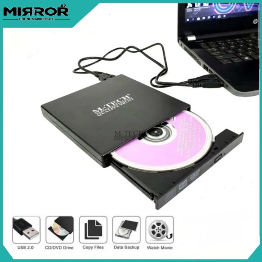DVD - RW Laptop DVD – ROM External M-Tech USB 2.0 CD-RW ออปติคัลไดรฟ์ ...