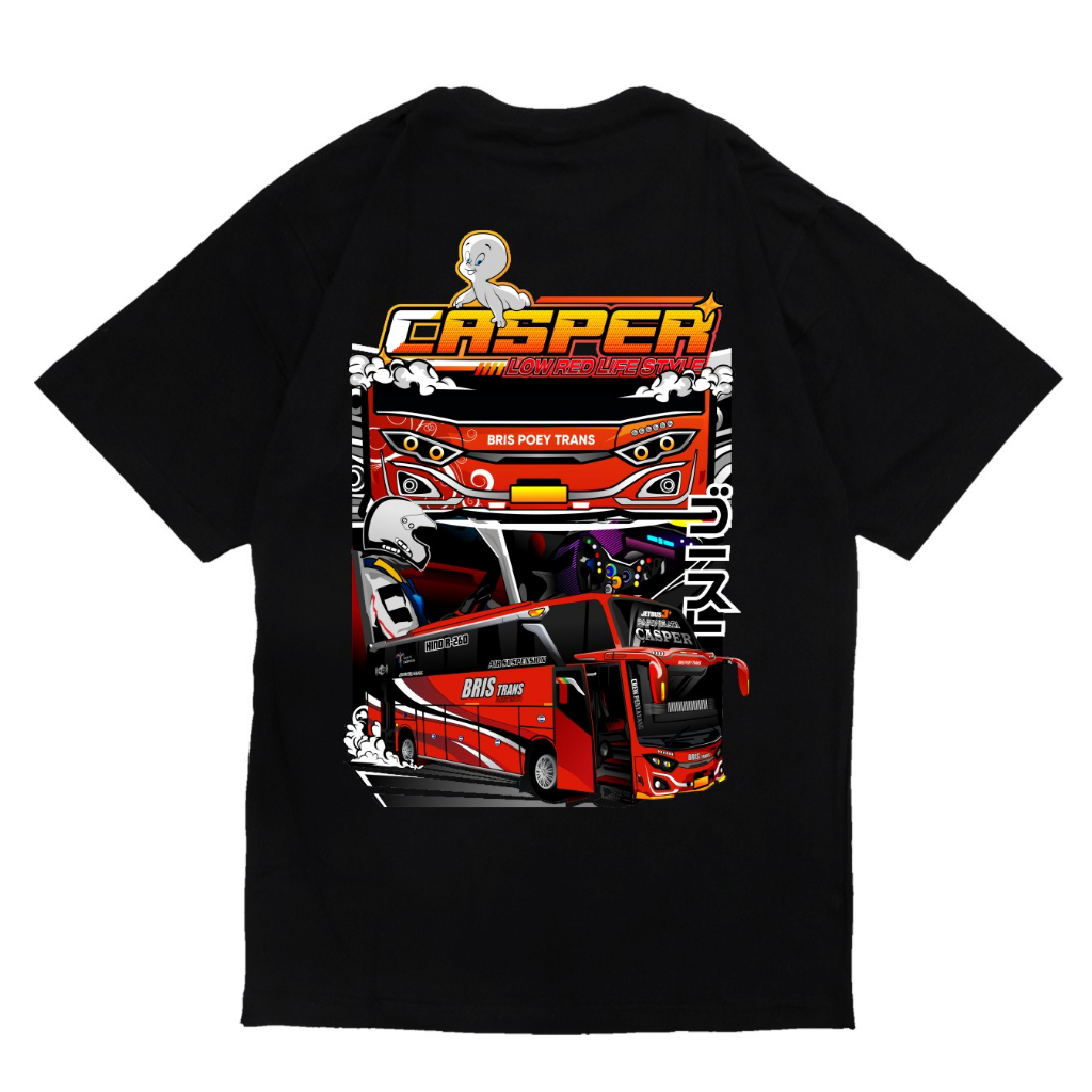 (ฟรีสติกเกอร์) เสื้อยืด BISMANIA BRIS TRANS CASPER | Shopee Thailand