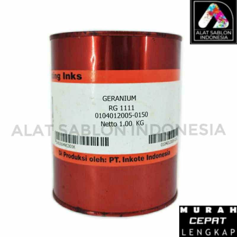 หมึก RG 1111 GERANIUM ROYAL GUARD 1KG PVC SCREEN PRINTING INK | Shopee ...