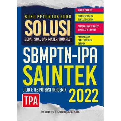หนังสือครู - SBMPTN Solution Volume 1: SAINTEK 2022 Academic Potential ...