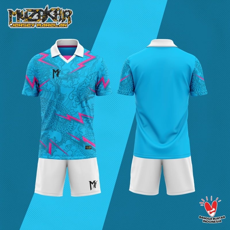 Muzakar เสื้อสูท ผ้าบาติก พิมพ์ลาย สีฟ้า สีขาว | Shopee Thailand