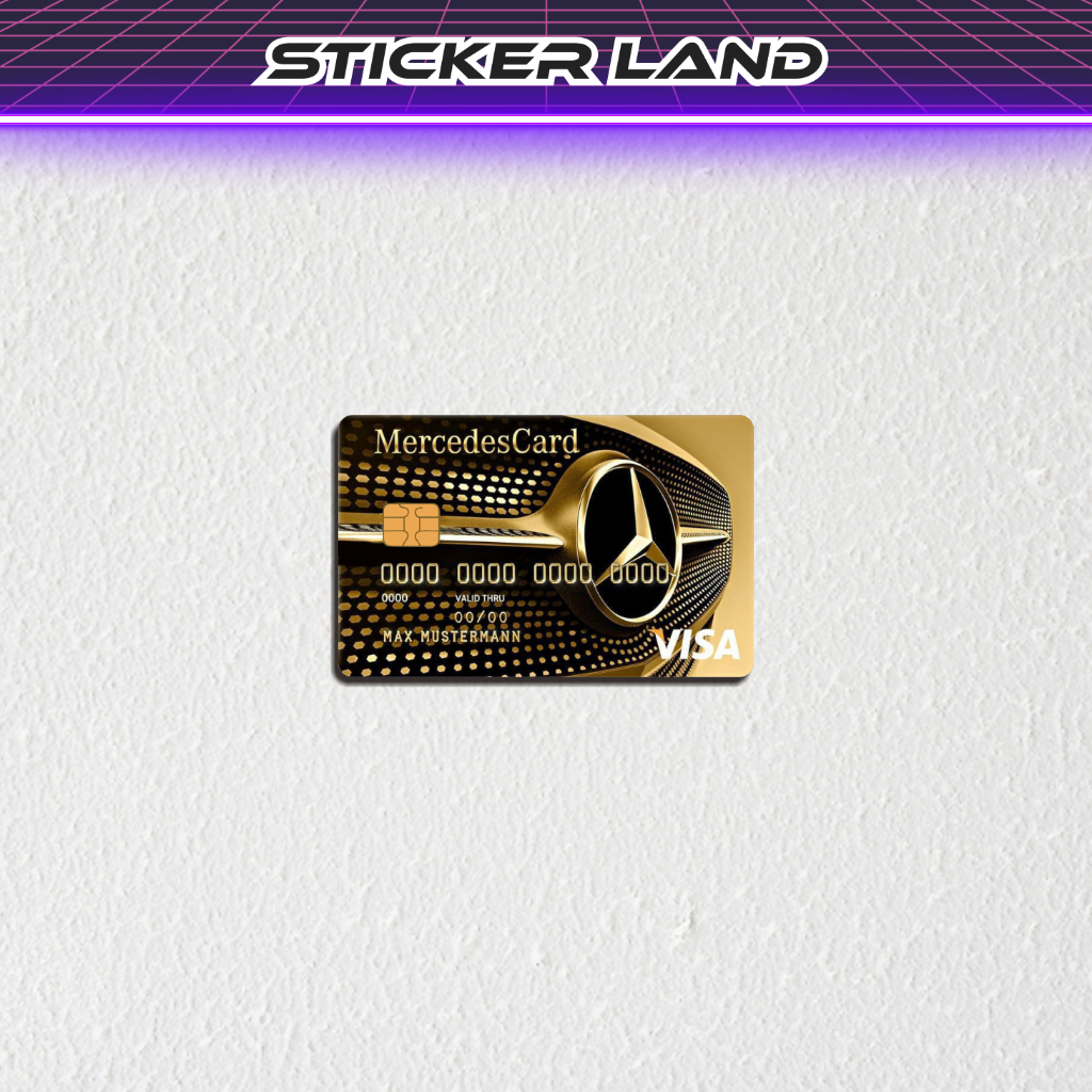 สติ๊กเกอร์ ATM การ์ด Mercedes ปลอม - สติ๊กเกอร์การ์ด ATM ไวนิล Emoney ...
