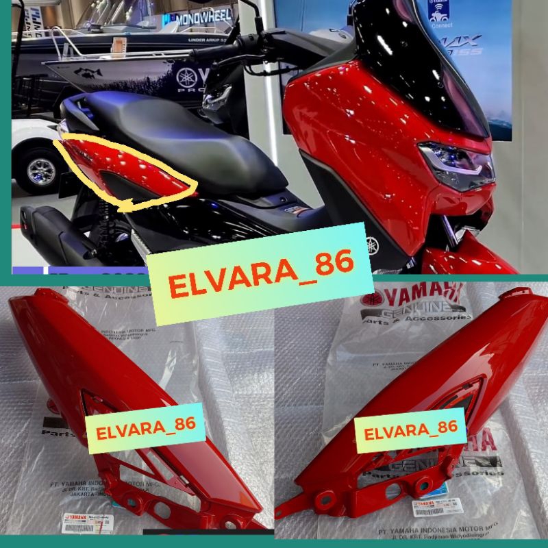 Merah ตัวครอบหลังขวาซ้าย Yamaha New Nmax Original Red | Shopee Thailand