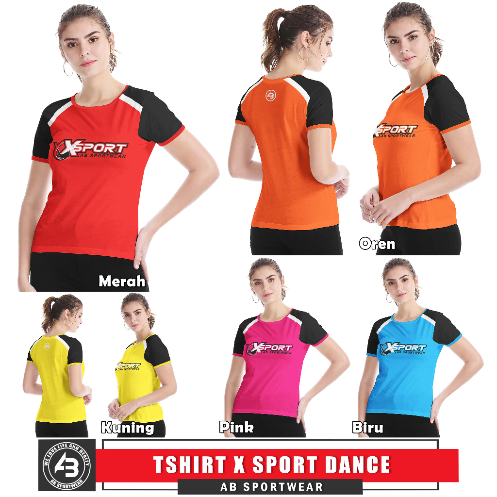 Xsport Dance Ab Sportwear เสื้อยืดแขนสั้น | Shopee Thailand
