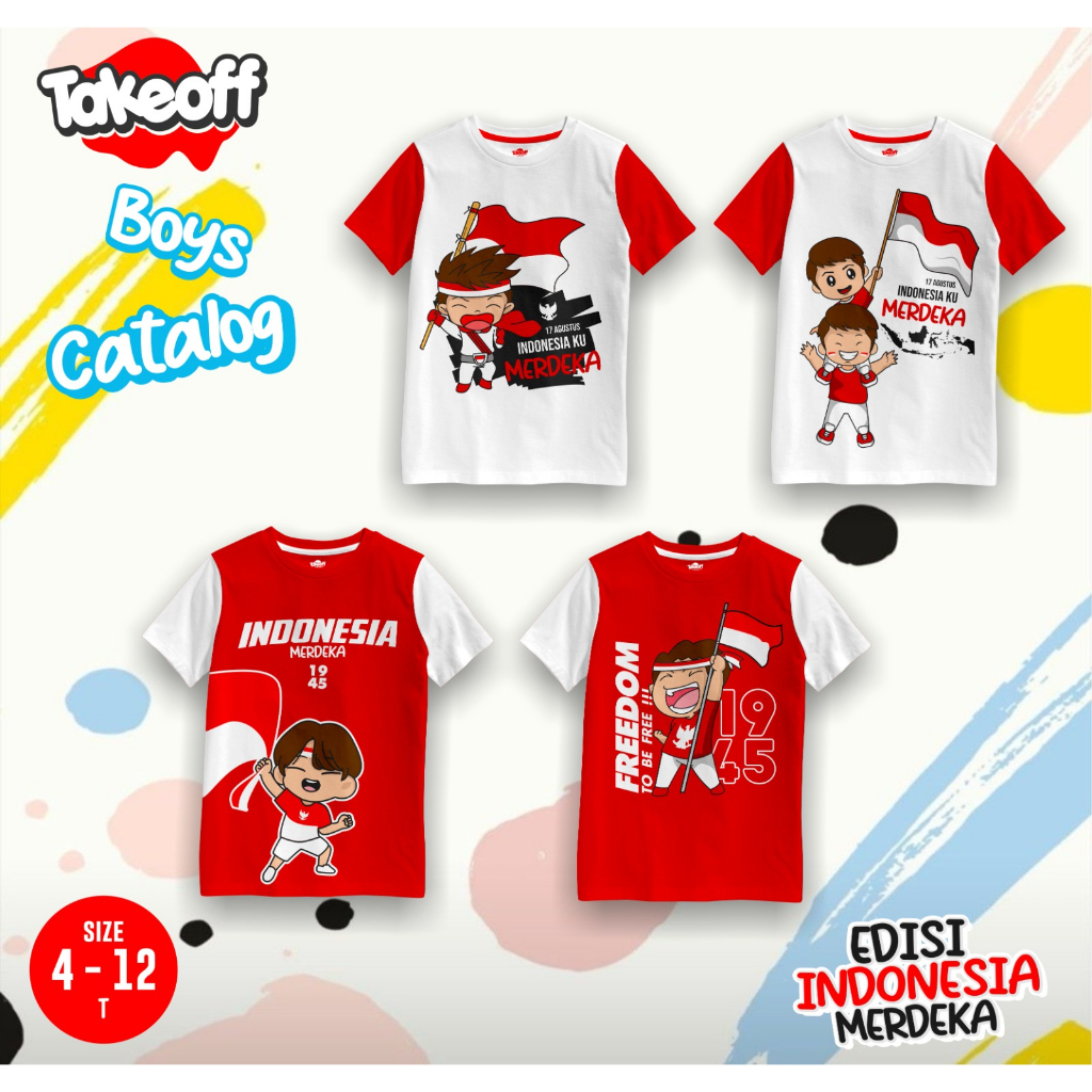 Take OFF EDISI INDONESIA MERDEKA - Kaos Kemerdekaan Series | Shopee ...