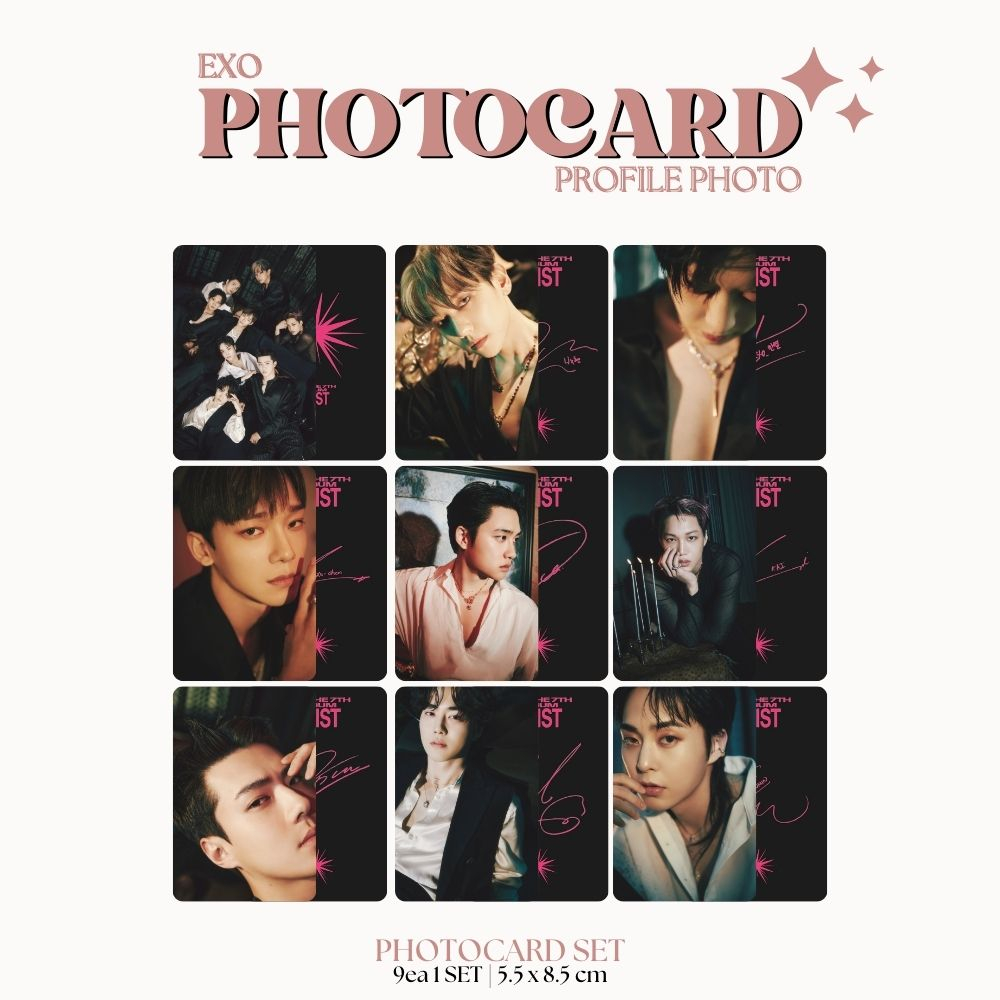 โฟโต้การ์ด EXO EXIST 2 ด้าน (9 ชิ้น เคลือบ 2 ด้าน) ลายเซ็น TTD KPOP ...