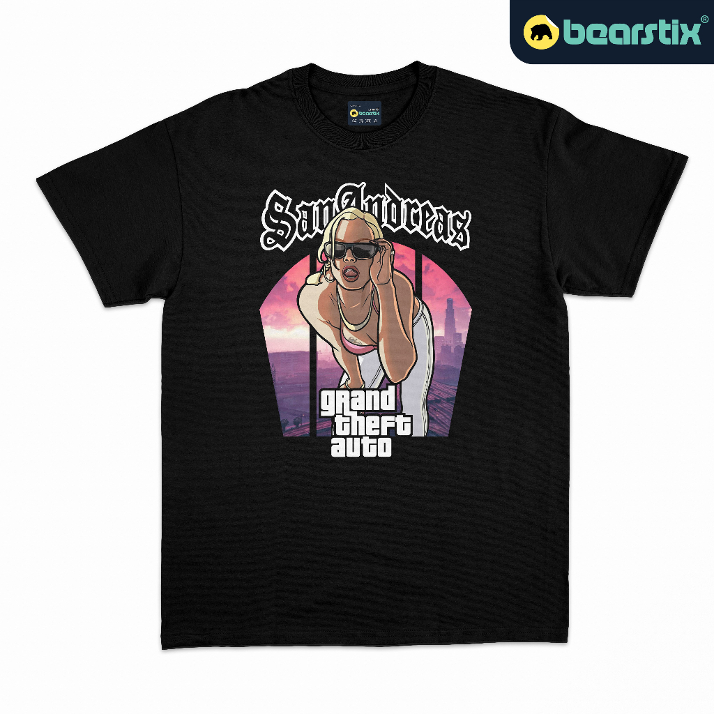 เสื้อยืด พิมพ์ลาย Shinzo Grand Theft Auto Kaos GTA San Andreas Baju ... เสื้อยืด พิมพ์ลาย Shinzo Grand Theft Auto Kaos GTA San Andreas Baju ...