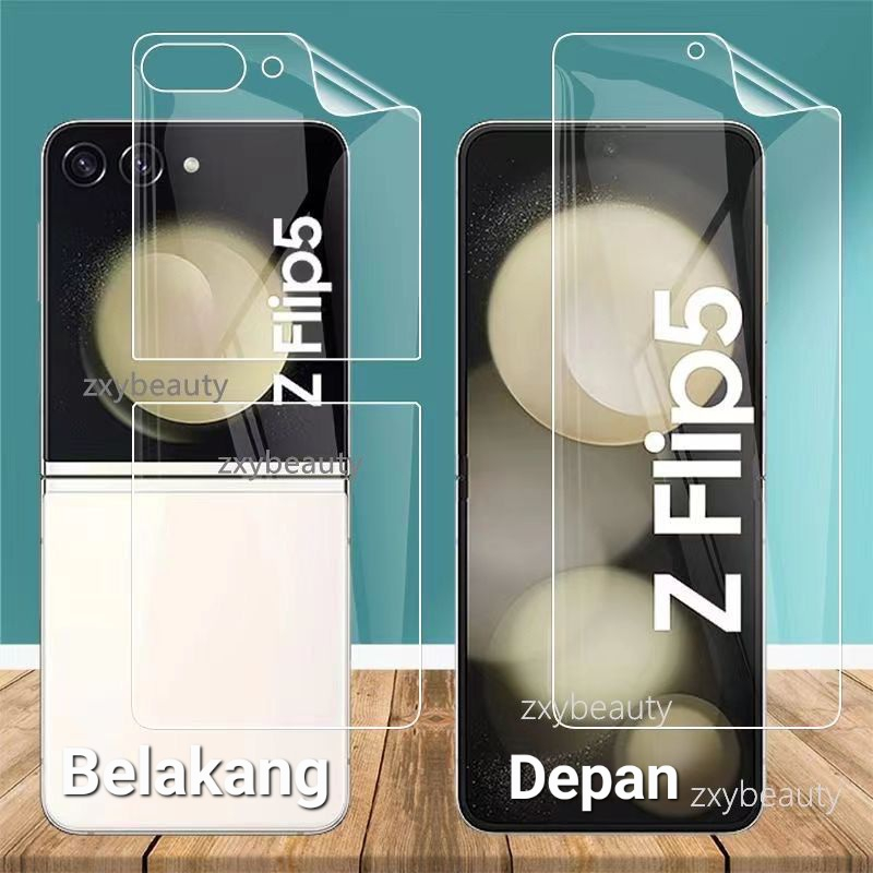 LAYAR Anti-Scratch Clear Glossy FRONT / BACK SAMSUNG Z Flip6 Z Flip5 Z ...