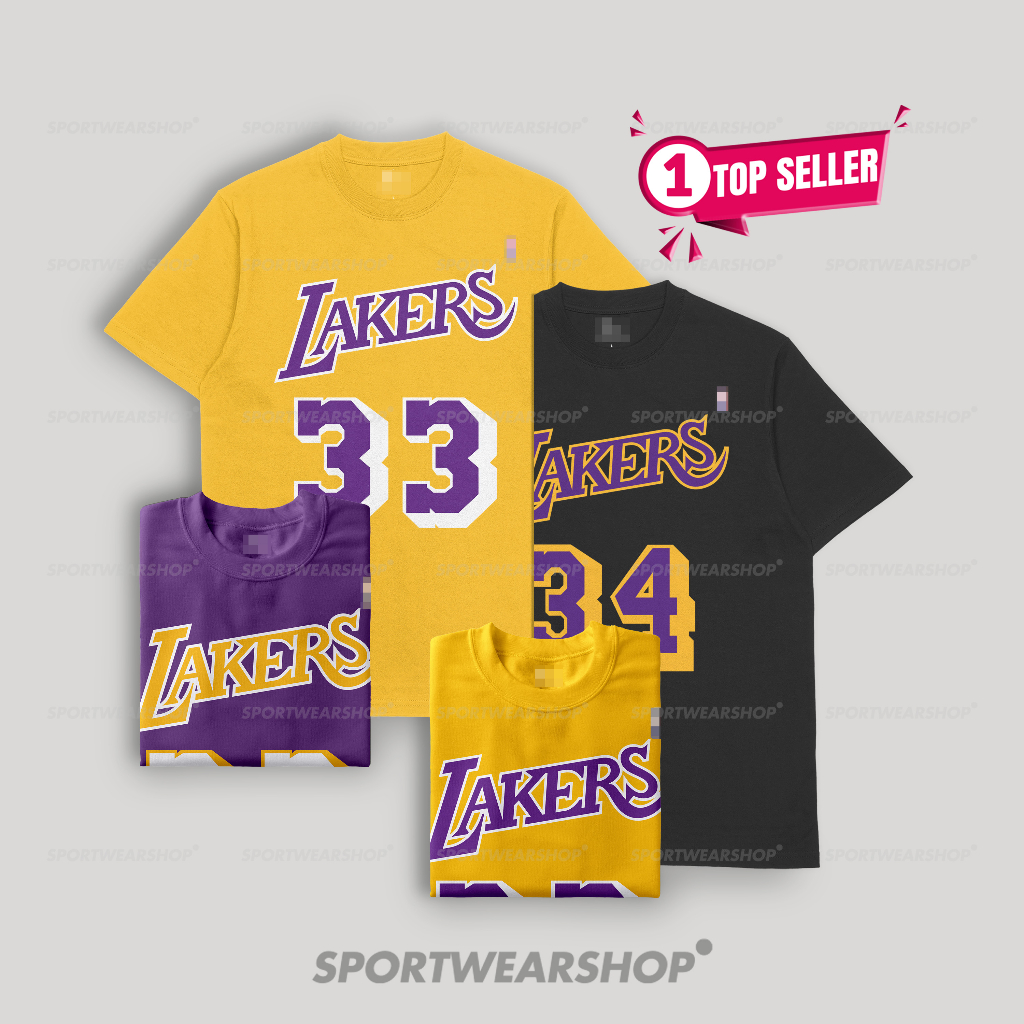 เสื้อบาสเก็ตบอล Unisex Los Angeles Lakers ไม้เนื้อแข็ง Classic Edition ...