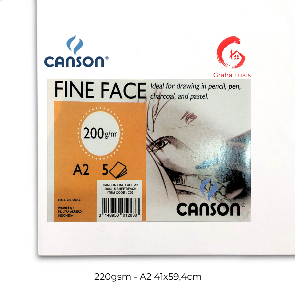 Canson Fine Face Paper A2 200 แกรม/110 แกรม | Shopee Thailand