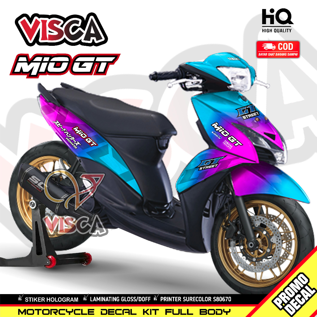 Mio GT Full Body Decal Mio GT สติกเกอร์ Full Body Striping Mio GT ...
