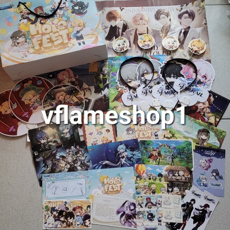 Freebies MERCHANDISE OFFICIAL HOYOFEST 2023 POP UP EVENT GENSHIN ...