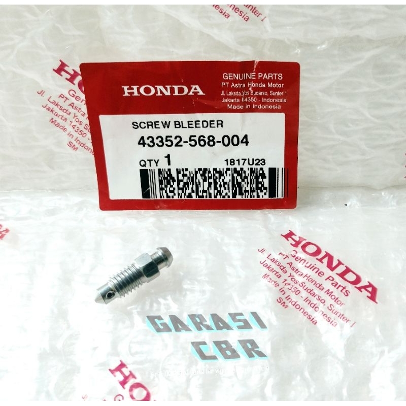 43352568004 - น็อตสลักเกลียว (สกรูเบลด) - น็อตท่อระบายน้ํามันเบรก ...