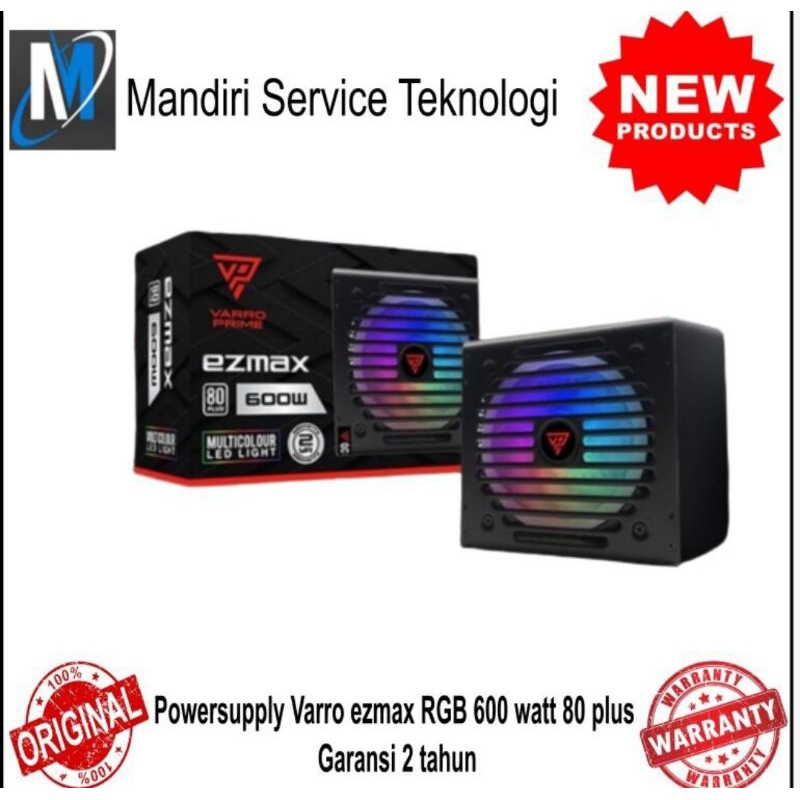 Psu พาวเวอร์ซัพพลาย Varro Ezmax 600W 80+ RGB 8Pin | Shopee Thailand