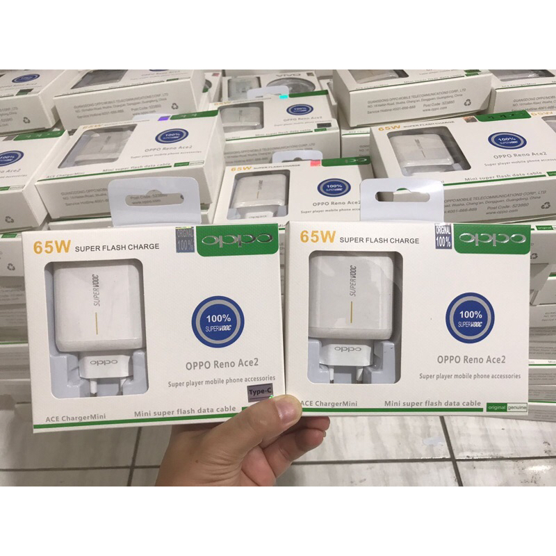 [TR-031] เครื่องชาร์จ Oppo Reno Ace2 65W รองรับ vooc และการชาร์จอย่างรวดเร็ว | Shopee Thailand