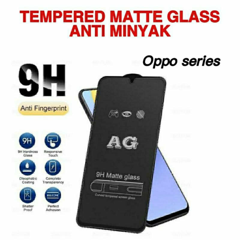 กระจกด้าน 9H Oppo K1 / K3 / K5 / K7 5G / K7 Pro / K7x 5G / K9 / K9 Pro / K10 / A37 (นีโอ 9 ...