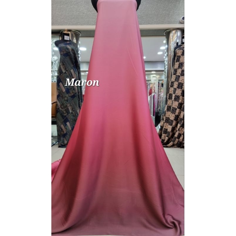 GRADATION SILK OMBRE SILK SATIN ผ้า | Shopee Thailand