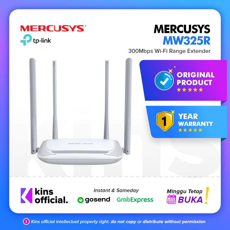 Mercusys MW325R เราเตอร์ขยายสัญญาณ WiFi ไร้สาย 300Mbps | Shopee Thailand