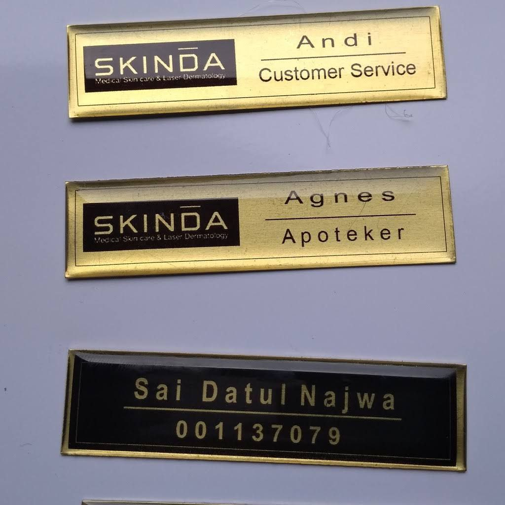 เรซิน CONVEX CHEST NAME PLATE - ทอง / เงิน ACRYLIC NAME TAG | Shopee ...