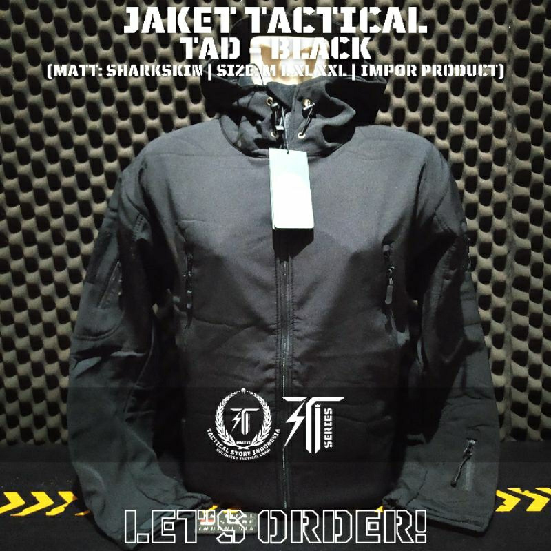 Hitam Outsideca BRAND IMPORTED TACTICAL TAD JACKET - สีดํา / สีดํา ...