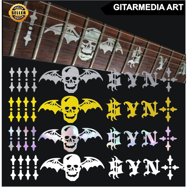 Schecter SYNYSTER GATES DEAD BAT INLAY A7X AVANGED SEVENFOLD PET ...