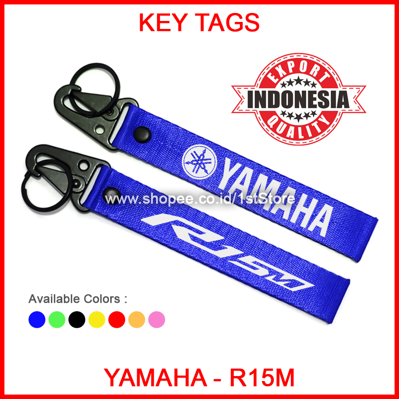 GANTUNGAN คุณภาพสูงพวงกุญแจ YAMAHA R15M PREMIUM KEYCHAIN LOGO YZF R15 M ...