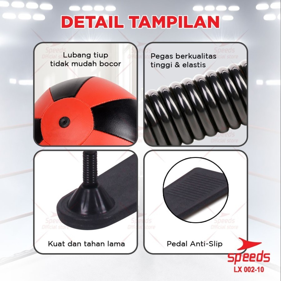 Speeds LX002-10 Standing Boxing Ball fight Box Samsak Pole SET | Shopee ...