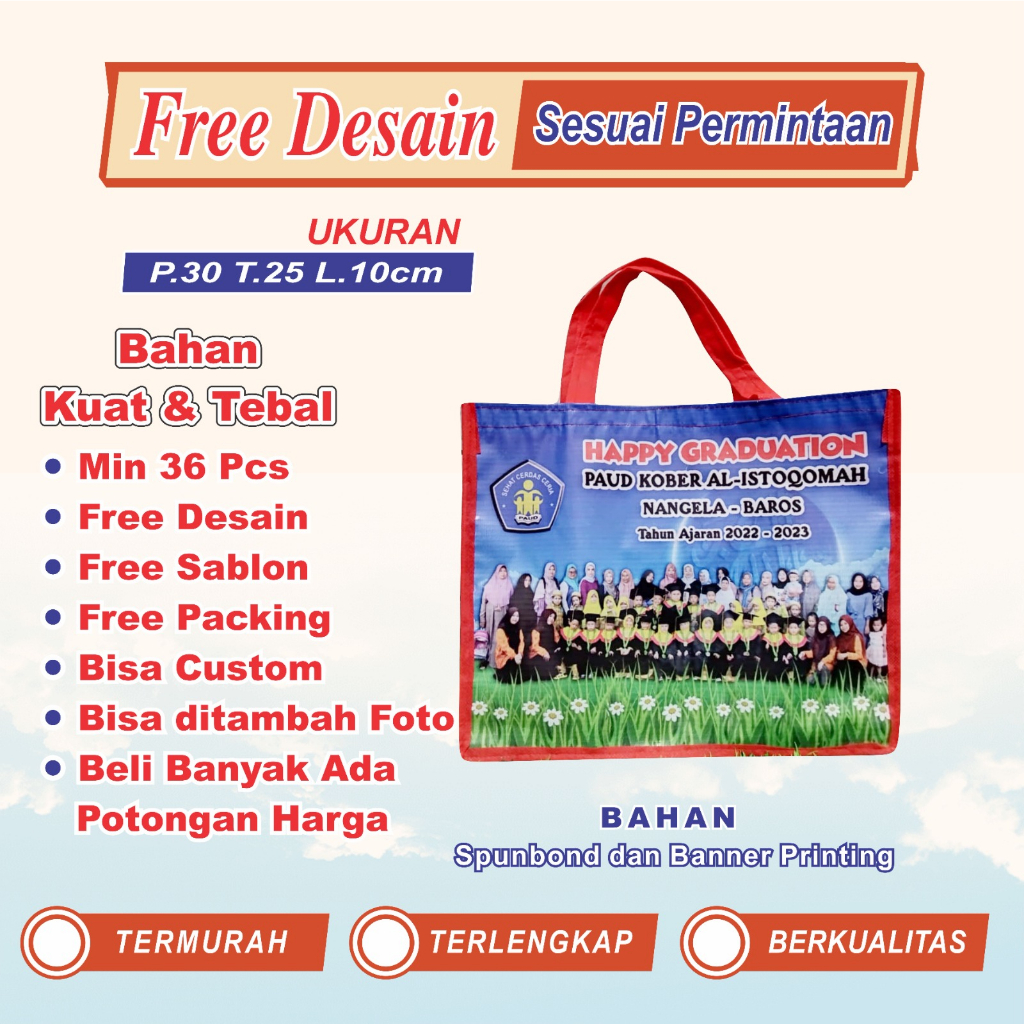 SCHOOL GRADUATION SOUVENIR BAG/ CUSTOMIZED/ ออกแบบฟรี | Shopee Thailand
