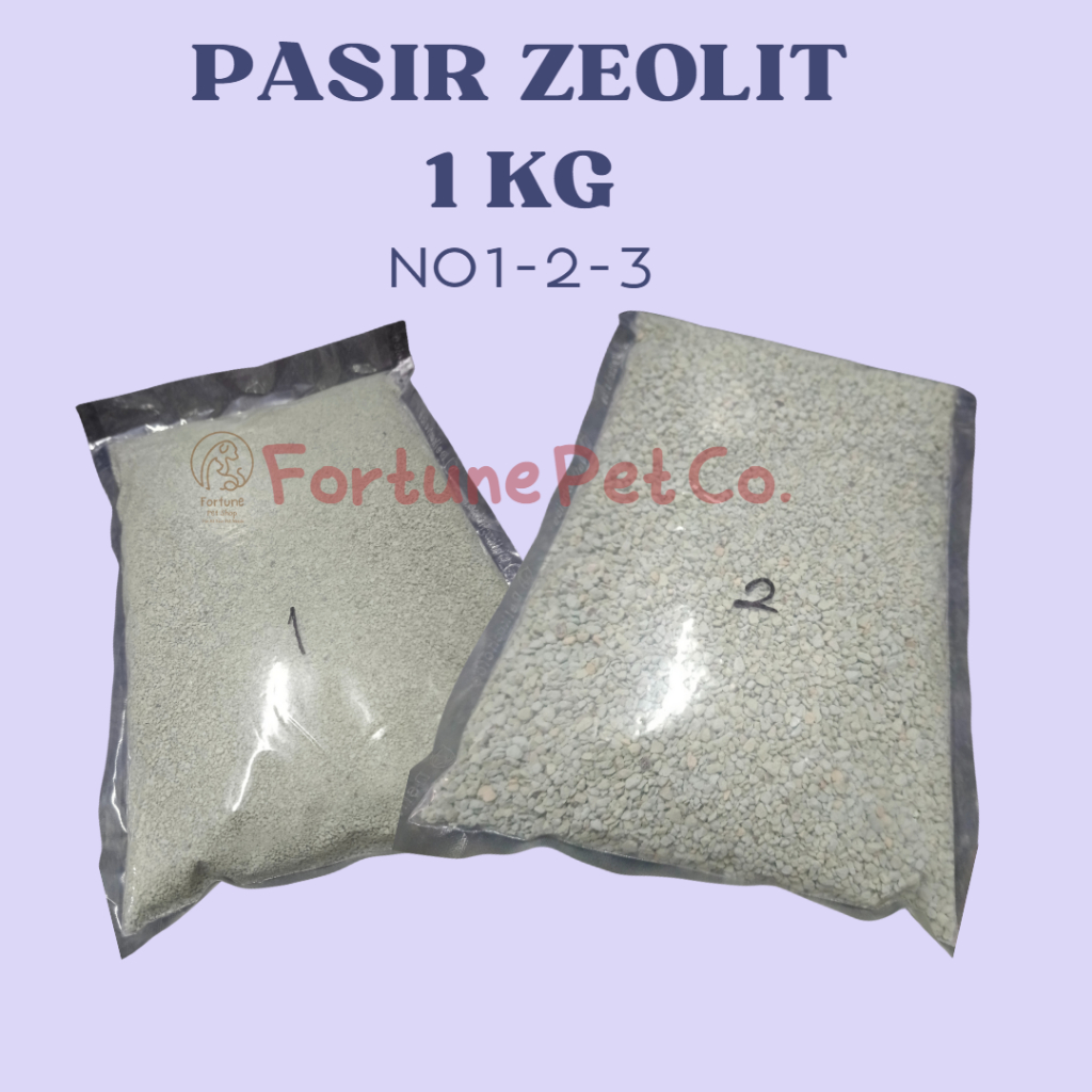 Zeolite Sand 1 Kg - Zeolite No 1-2-3 - ทรายแมว Hamset Bath Sand ...