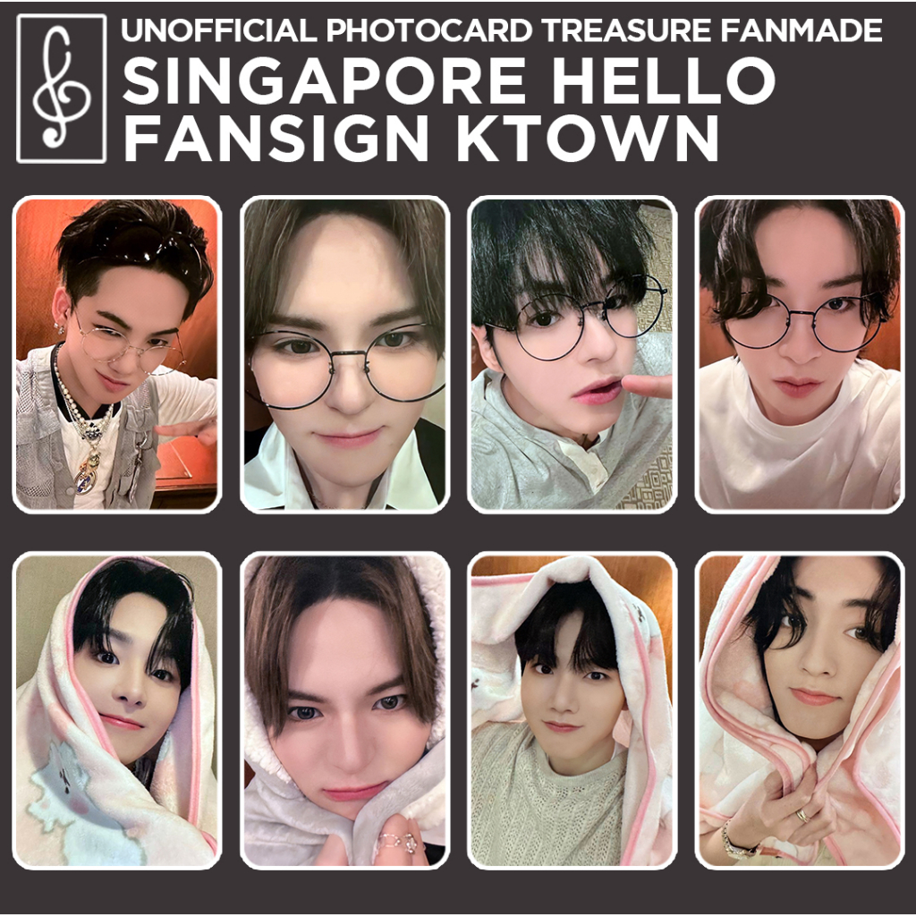 Replika [TREASURE Replica] HELLO SINGAPORE FANSIGN โฟโต้การ์ด อย่างเป็น ...